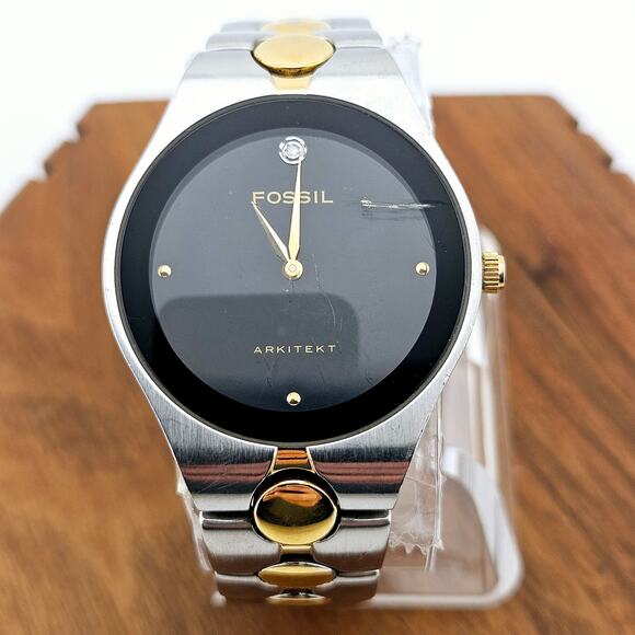 Fossil | Accessories | Fossil Mens Arkitekt Diamond Watch Two Tone ...